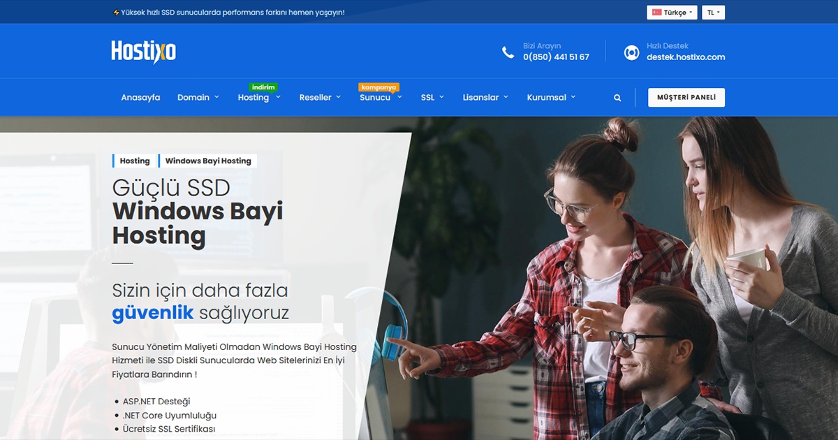 Windows Bayi Hosting | Windows Reseller Hosting | %50 İndirim - Hostixo
